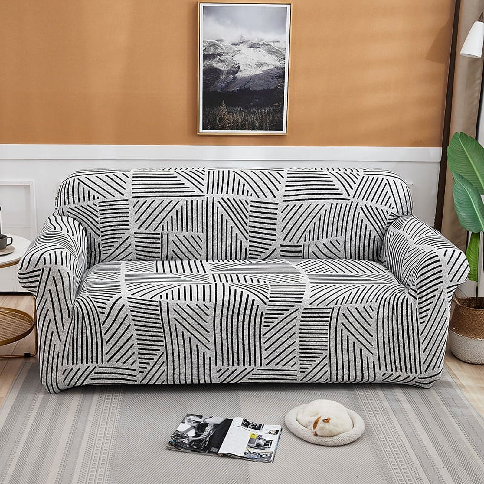 Stretch Sofa Cover for Living Room Elasticity Non-slip Couch Slipcover ...