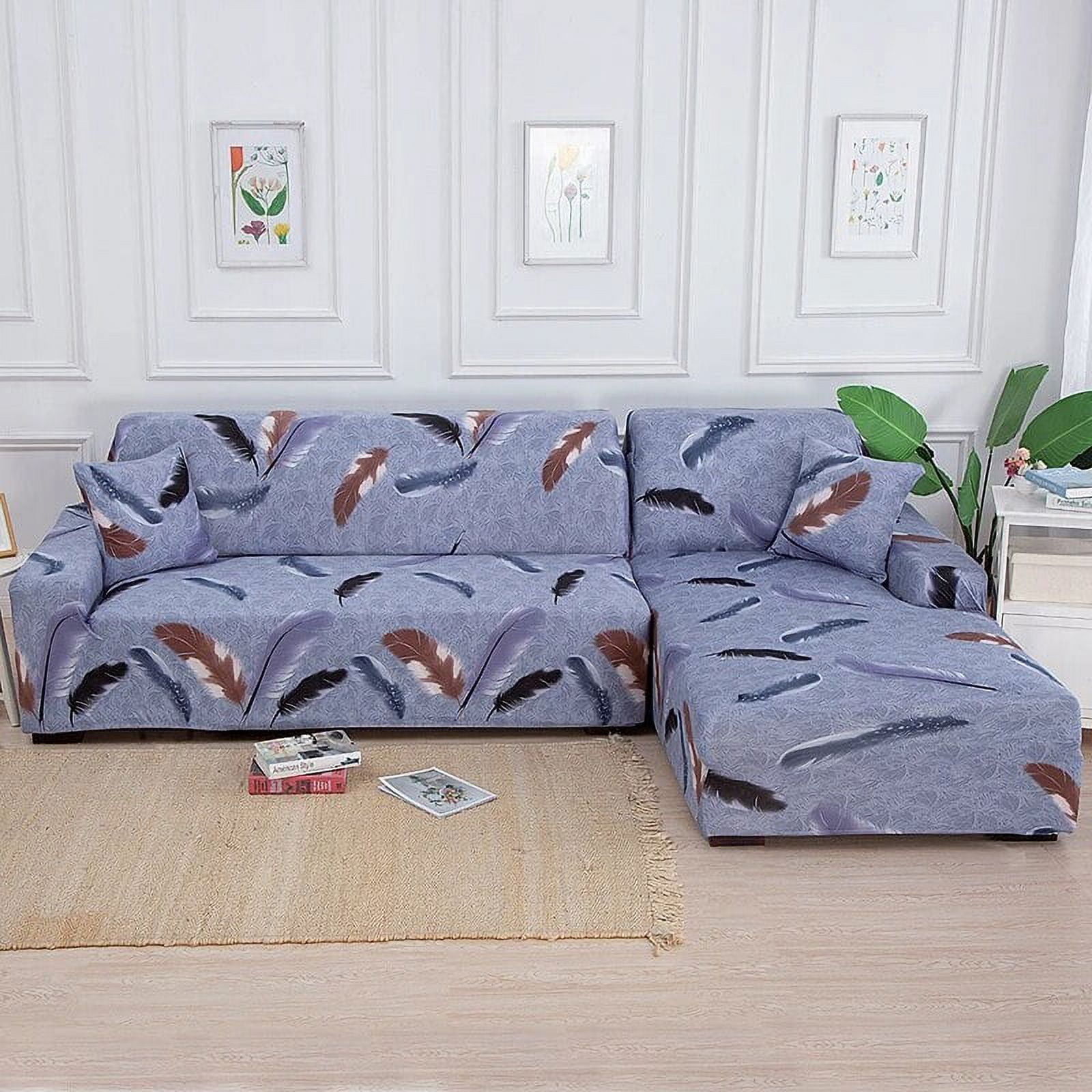 Stretch Sofa Covers Elastic Cover for Couch Covers L Shape Sectional ...