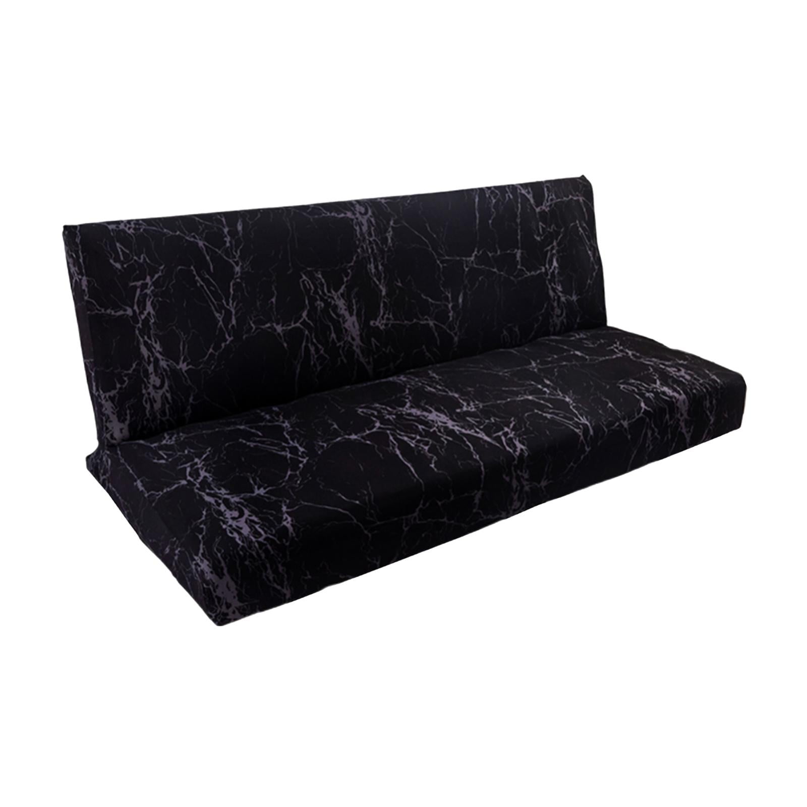 Stretch Sofa Slipcover,Armless Futon Cover,Printed Fitted Furniture ...