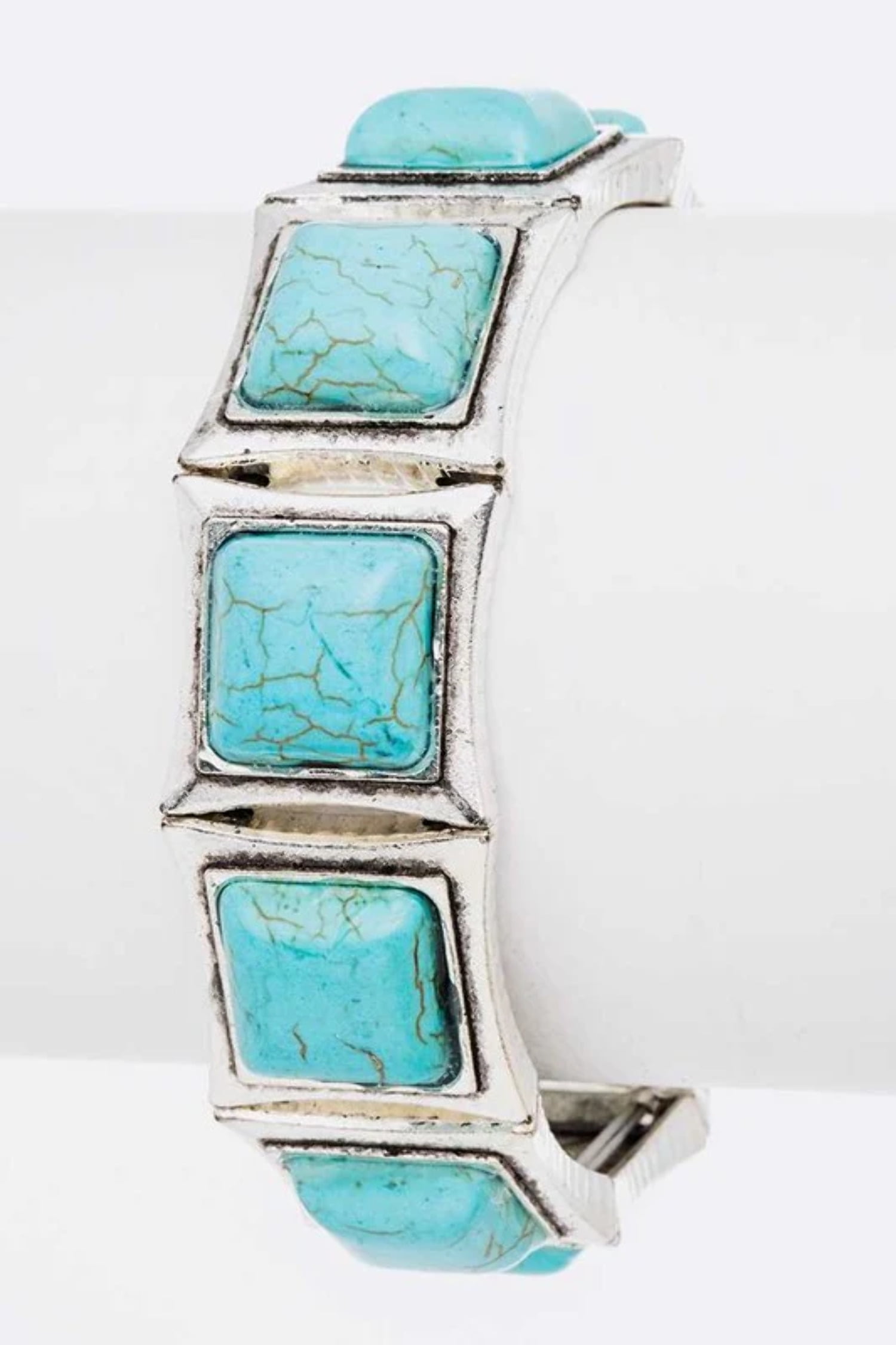 Stretch Square Stone Bracelet - Walmart.com