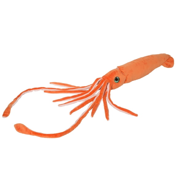 Douglas Cuddle Toys Plush Squid 'Stretch', 40 inch, Vibrant Orange ...