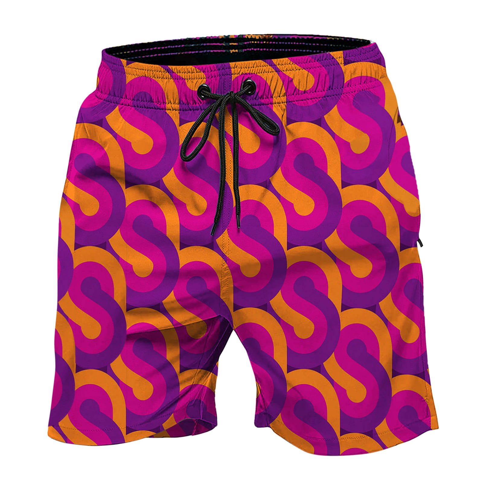 Stretch Swimming Trunks for Men Sports Printed Pants Casual Bathing ...