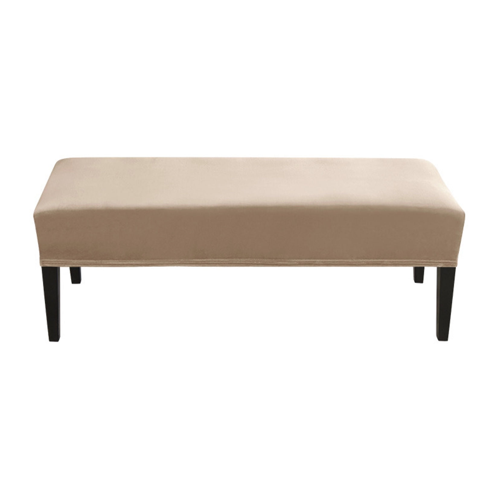 Stretch Velvet Bench Cover, Soft Non Slip Piano Stool Cover With ...