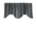 Stretch Velvet Solid Scalloped Window Valance 58" Wide / 20" Tall ...