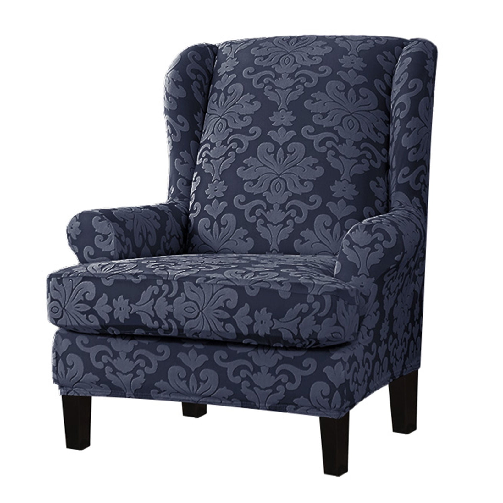 Stretch Wingback Chair Cover, Spandex Jacquard Wing Chair Cover ...