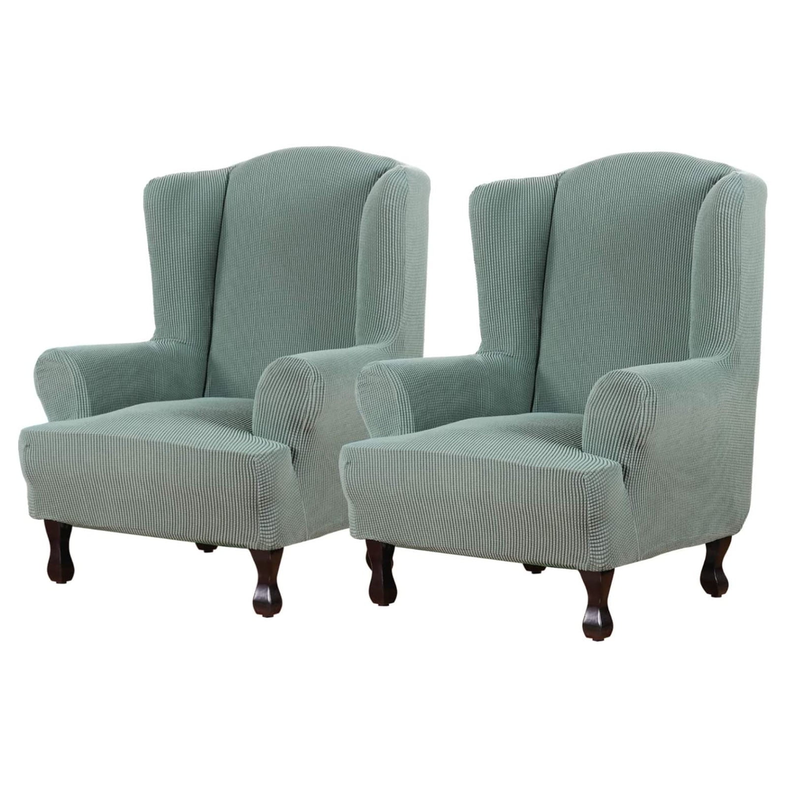 Stretch Wingback Chair Cover, Spandex Jacquard Wing Chair Cover ...