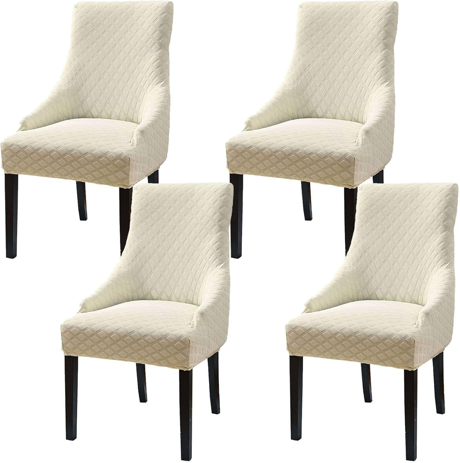 Stretch Wingback Side Chair Slipcover, Wingback Chair Cover Slipcover ...