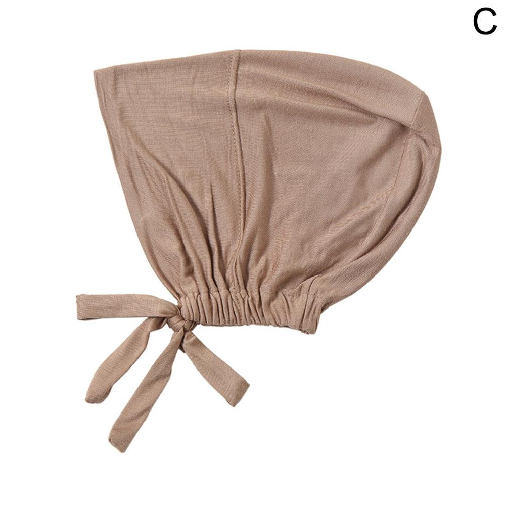 Stretch Women Muslim Turban Cap Inner Hijab Islamic Underscarf Bonnet ...