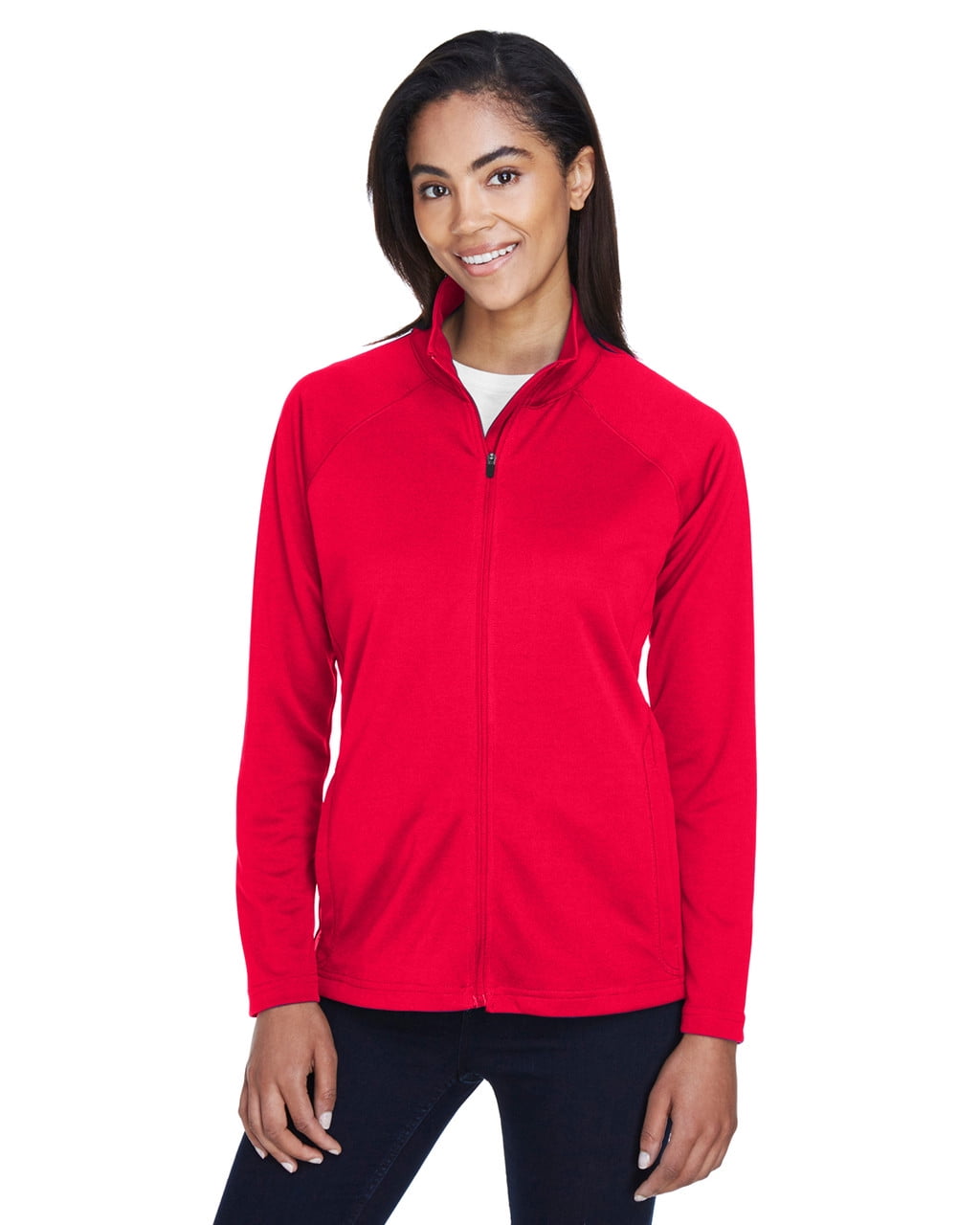 Stretch Women's Tech-Shell Compass Full-Zip Red Jacket - Walmart.com