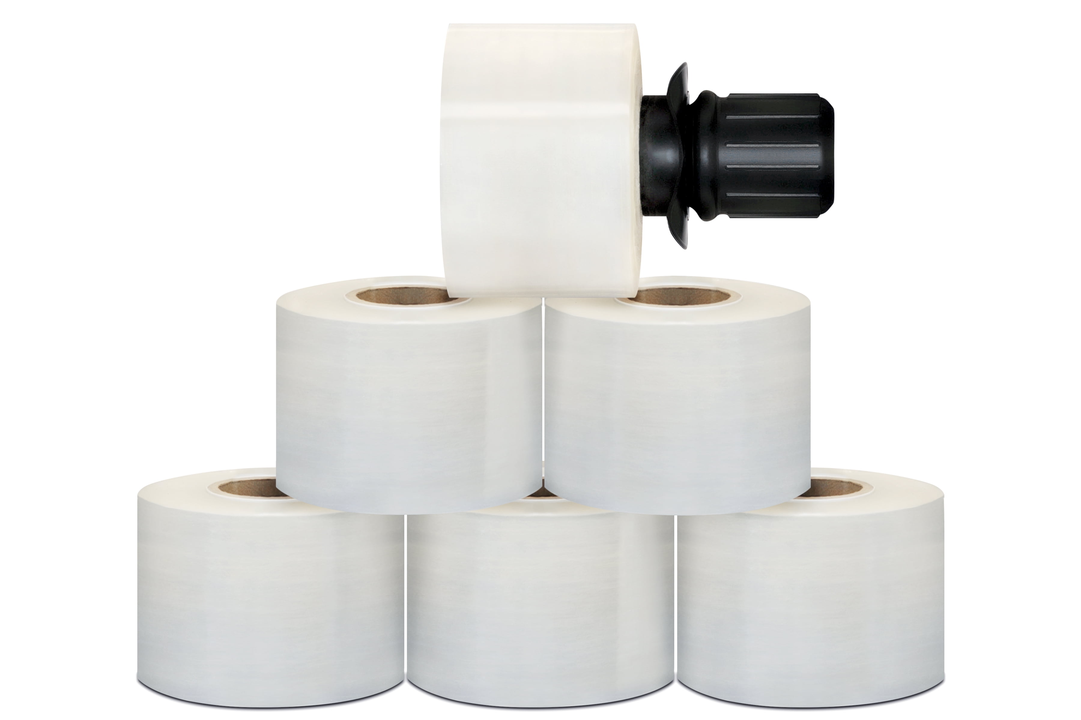 Stretch Wrap Clear Extended Core 3 Inch x 1000 Feet x 80 Gauge, 18 ...
