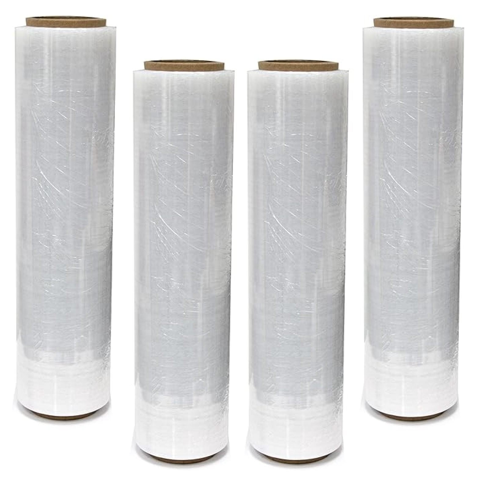 Stretch Wrap Film 18 Inch x 6000 SQ FT, 4 Rolls - Clear Pallet Wrap for ...