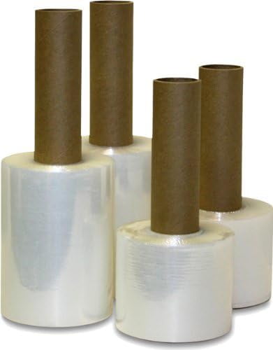 Stretch Wrap Film, Extended Core Handle Packing Wrap, Clear, 3 Inch x ...