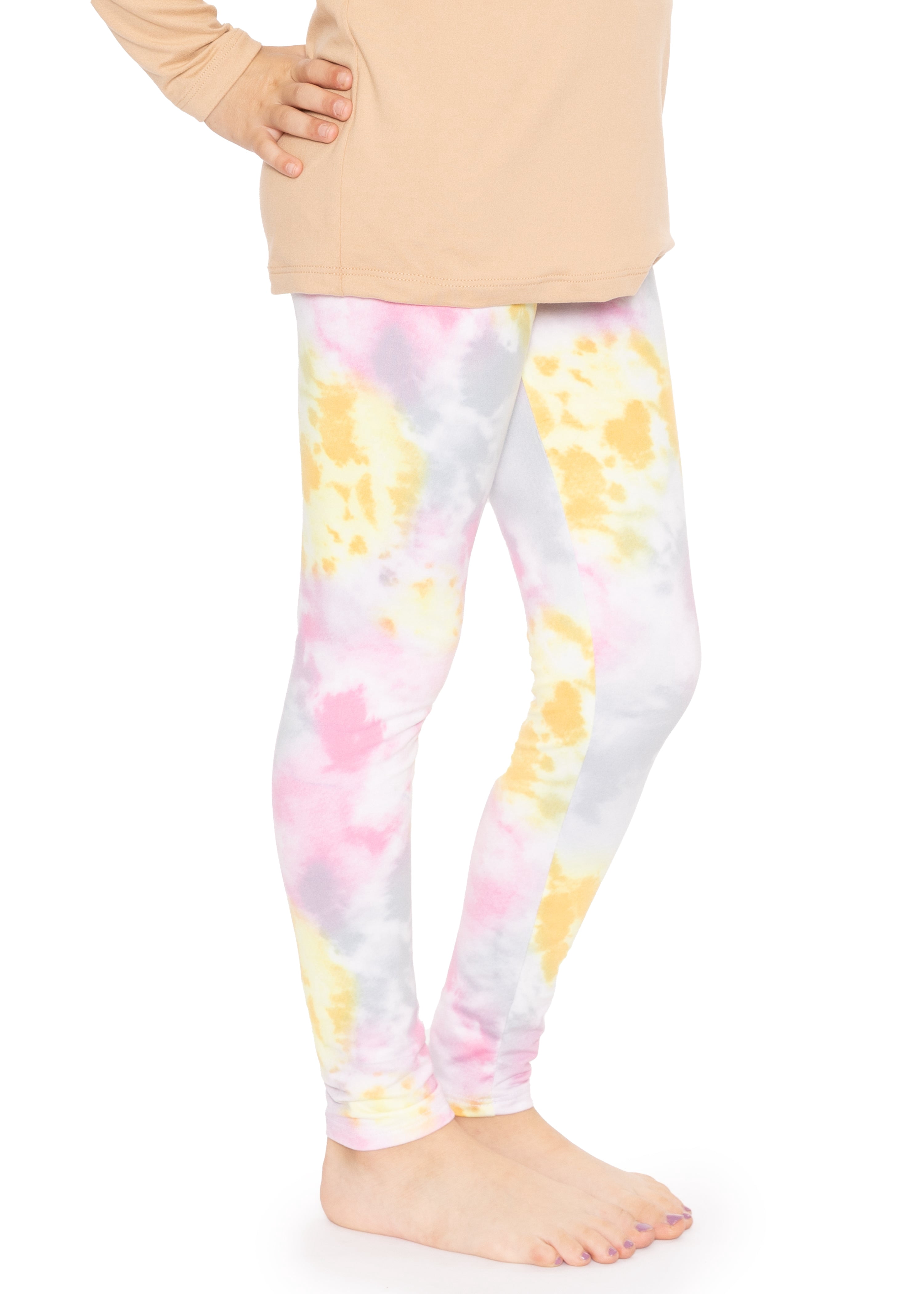 Stretch is Comfort Girl's Oh So Soft Solid and Print Leggings | Size 2T ...