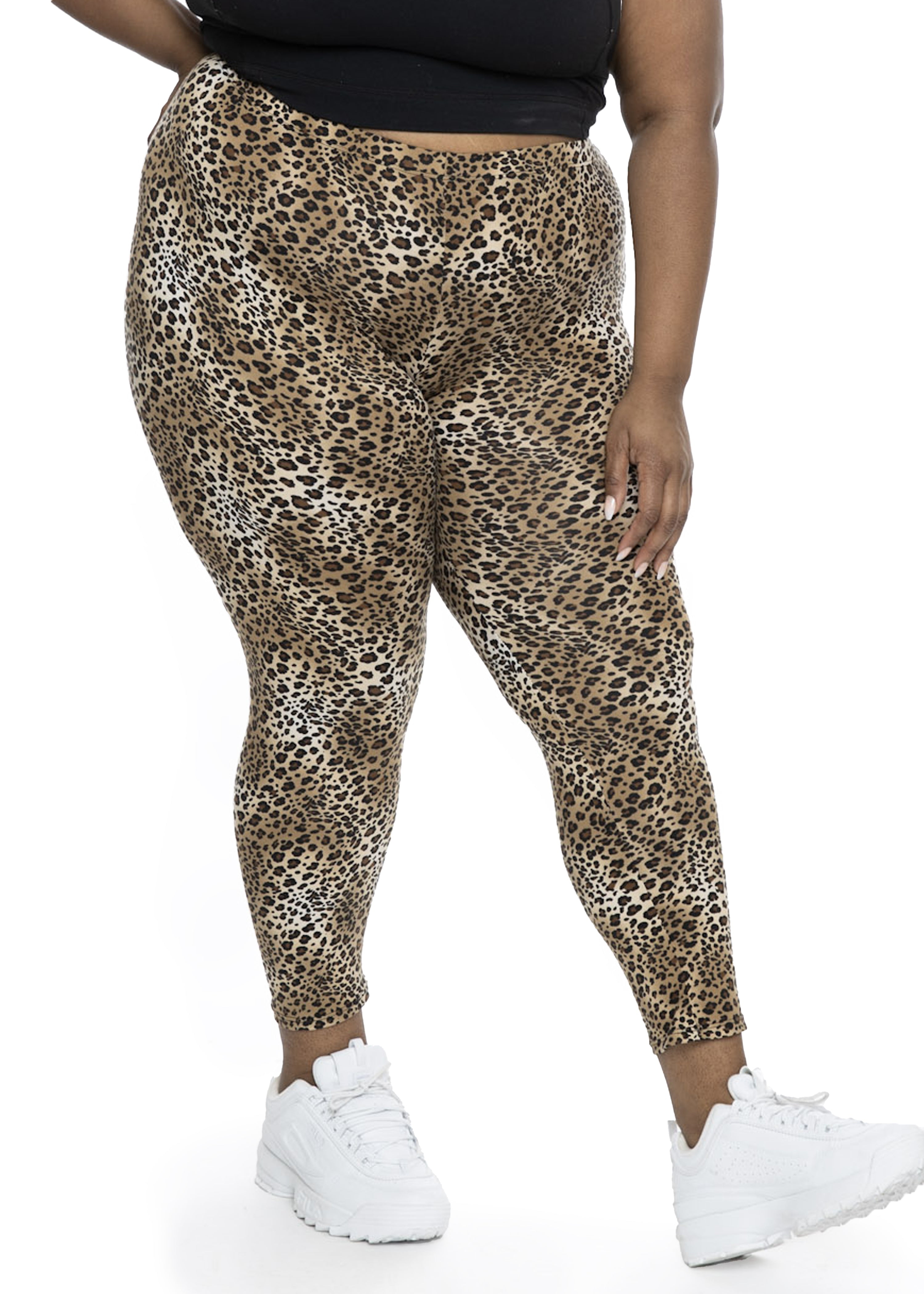 Stretch is Comfort Women's Plus Oh So Soft Solid and Print Leggings ...