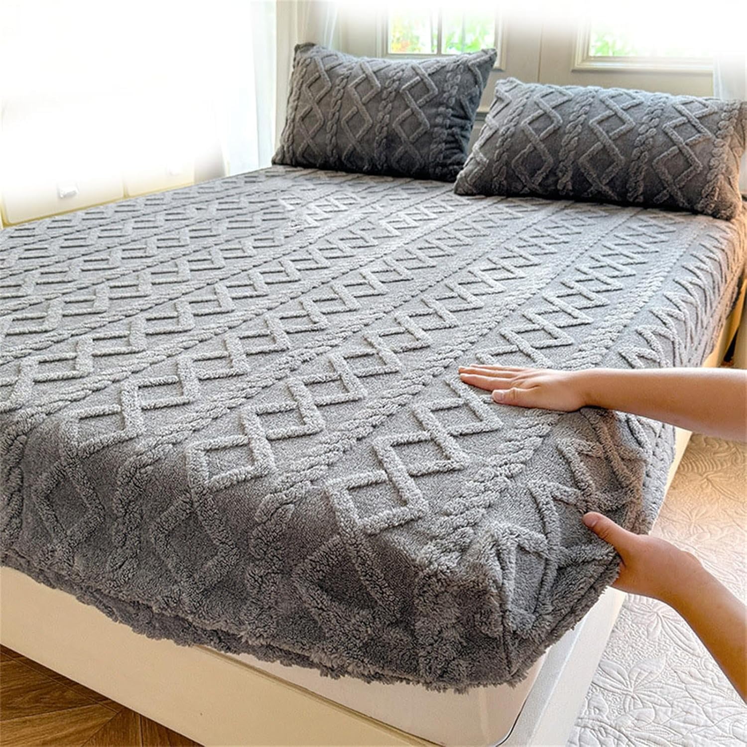 Stretch sheets, available in various sizes, are soft, comfortable, and ...