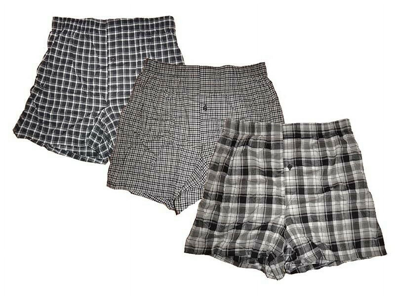 StretchFLEX Men's Woven Boxers w/ Bubble Band 3-Pack - Walmart.com