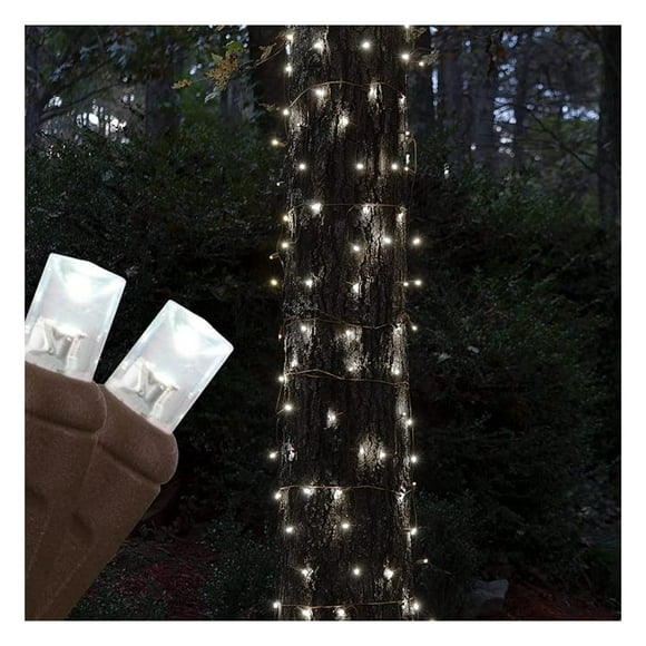 Decorate with Vibrant LED Tree Trunk and String Lights for Outdoor Use