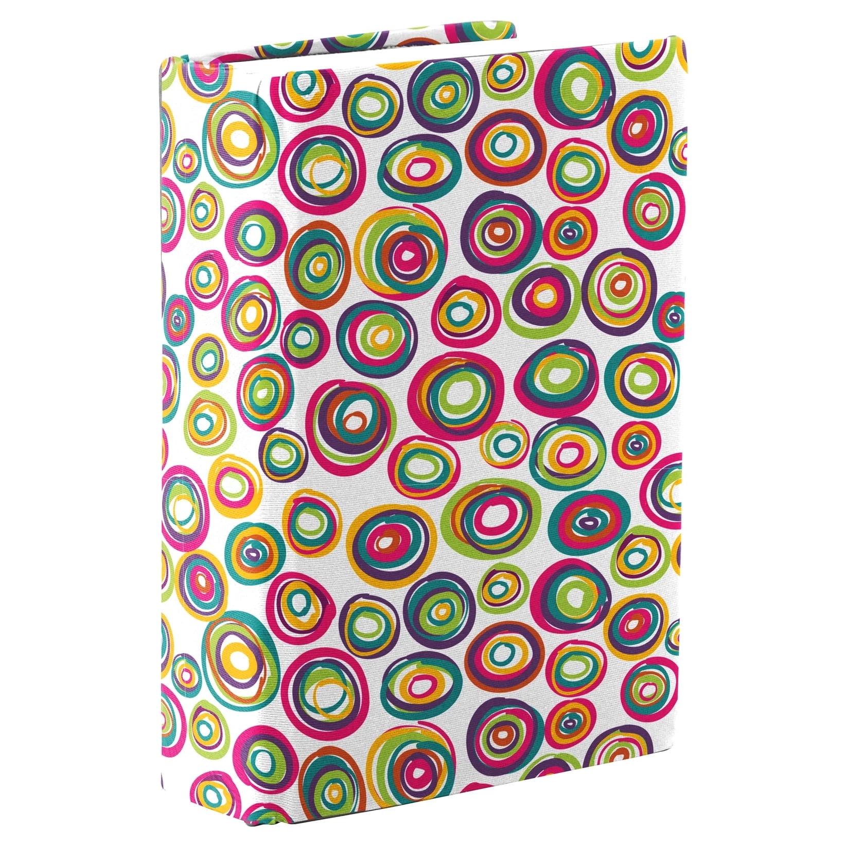 Stretchable Book Cover 1-Count Rounds Pattern Stretchable Fabric Book ...