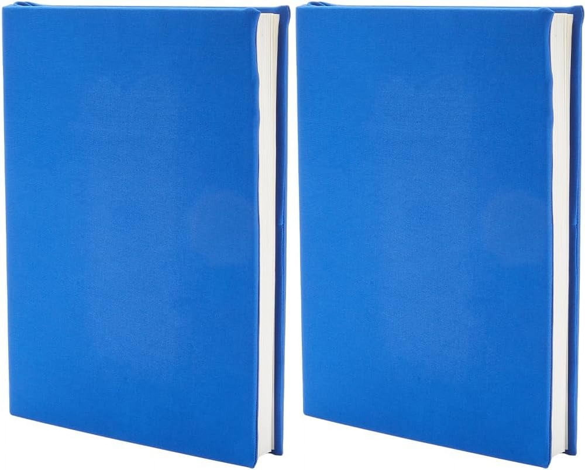 Stretchable Book Cover 6"x9" Blue Elastic Notebook Wrap Sleeve Up to 18 ...