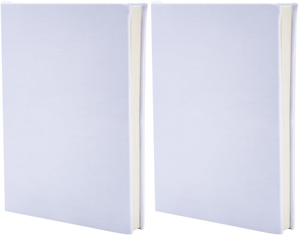 Stretchable Book Cover 6"x9" White Elastic Notebook Wrap Sleeve Up to ...