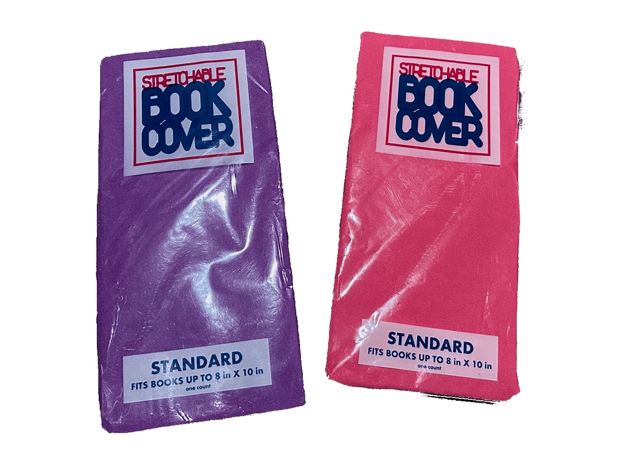 Stretchable Book Cover - Set of 2 - Size Standard Fits Books up to 8x10 ...