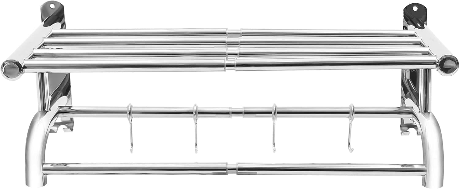 Stretchable Brushed Nickel Towel Rack, Towel Rack, Towel Racks for ...