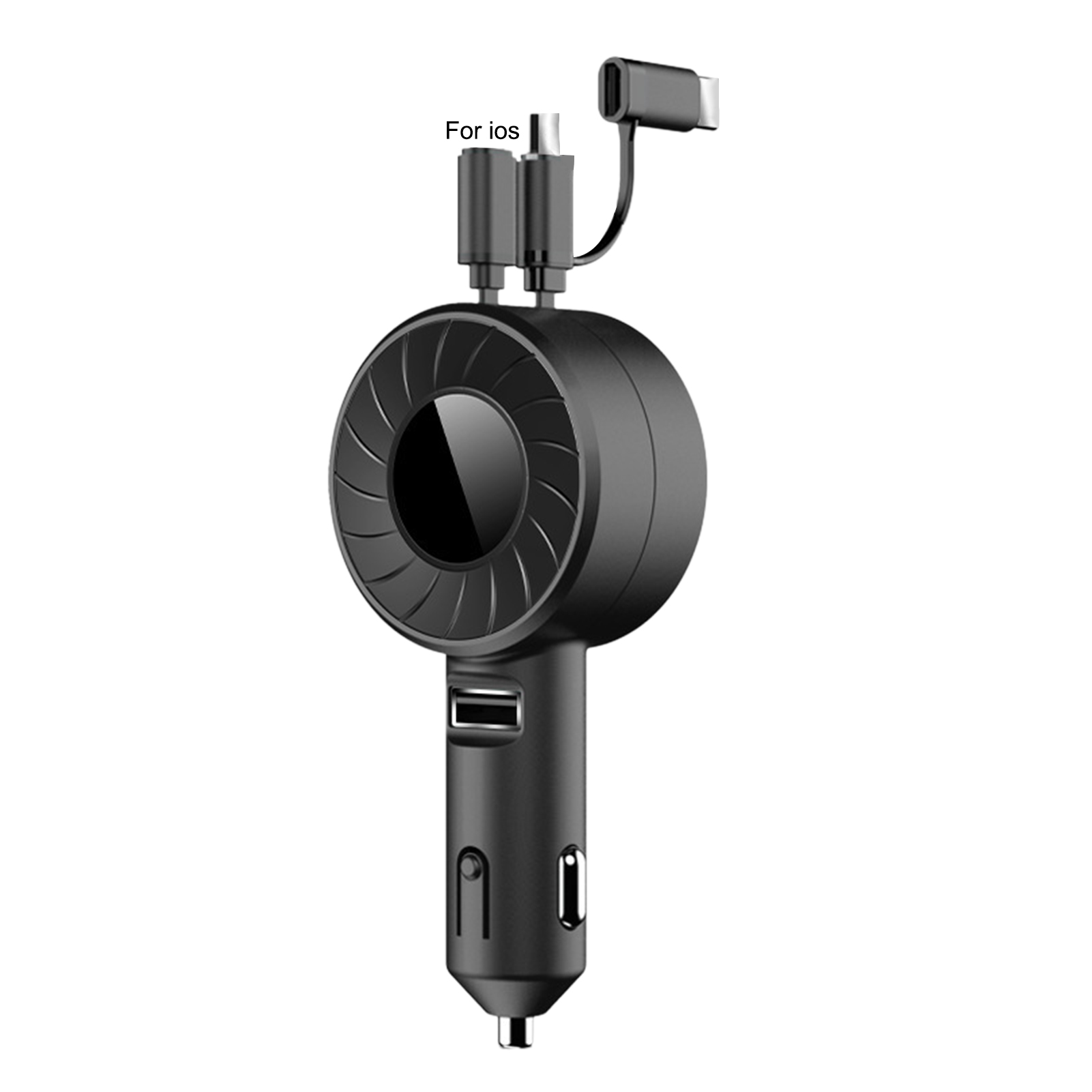 Stretchable Car Charger, Multi Port Car Charger Adapter Retractable ...