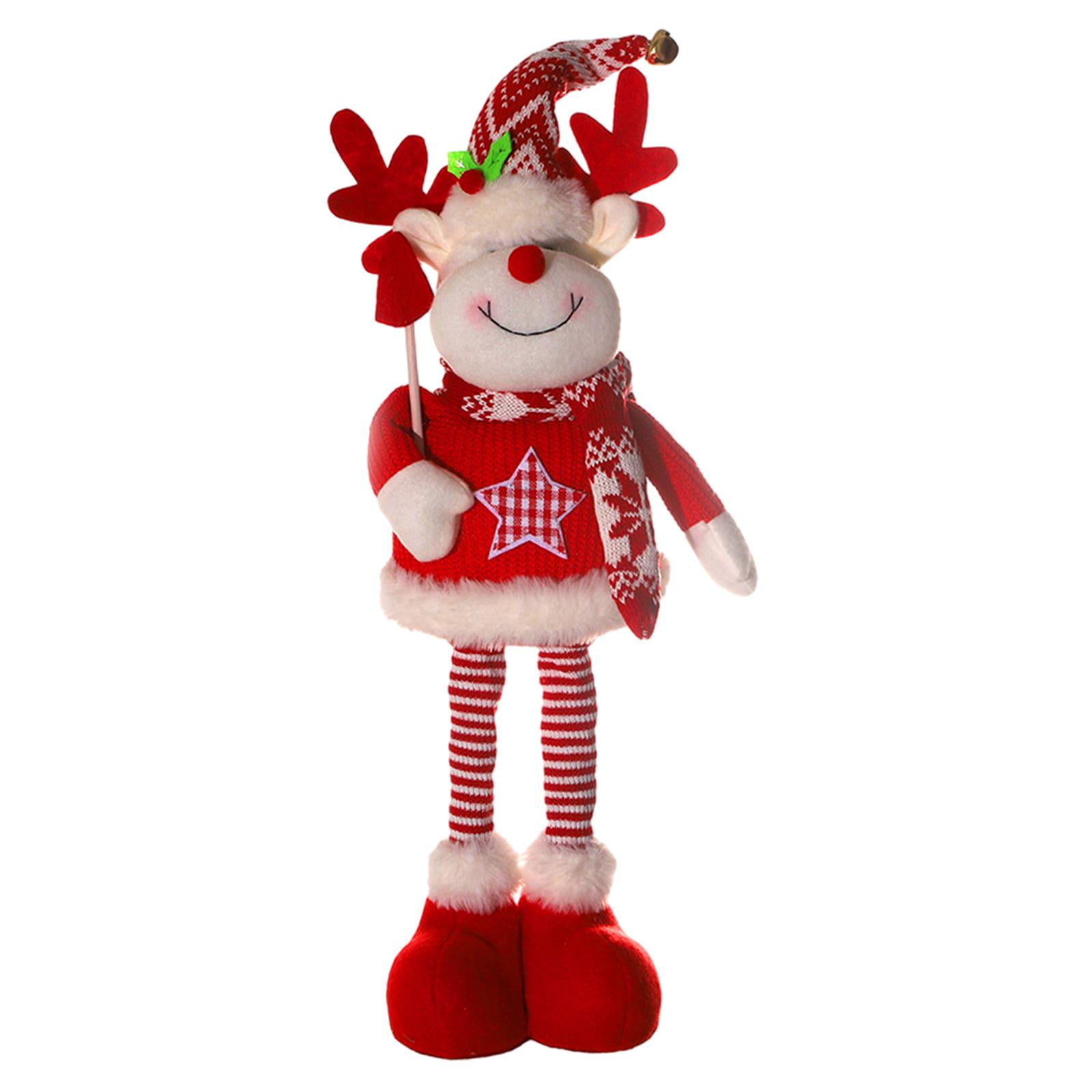 Stretchable Christmas Doll Christmas Doll Figurines Standing Plush ...