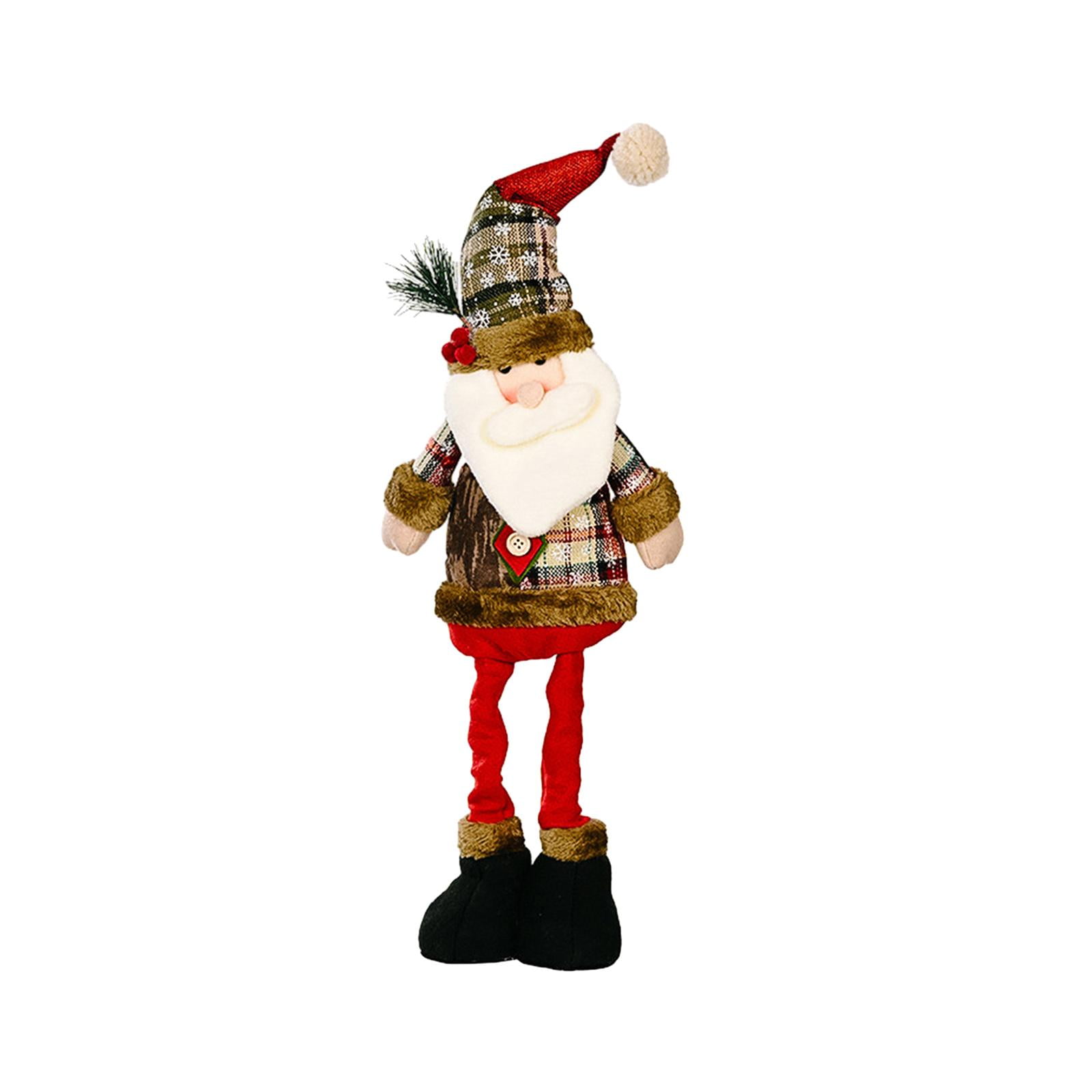 Stretchable Christmas Doll Extension Leg Plush Doll Figure Christmas ...