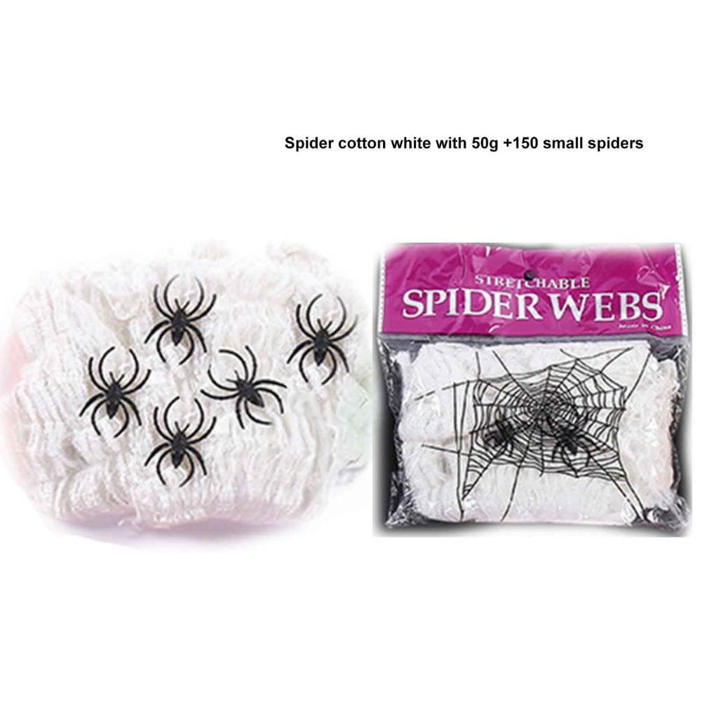 Stretchable Halloween Spider Web Decoration, Halloween Cobwebs ...