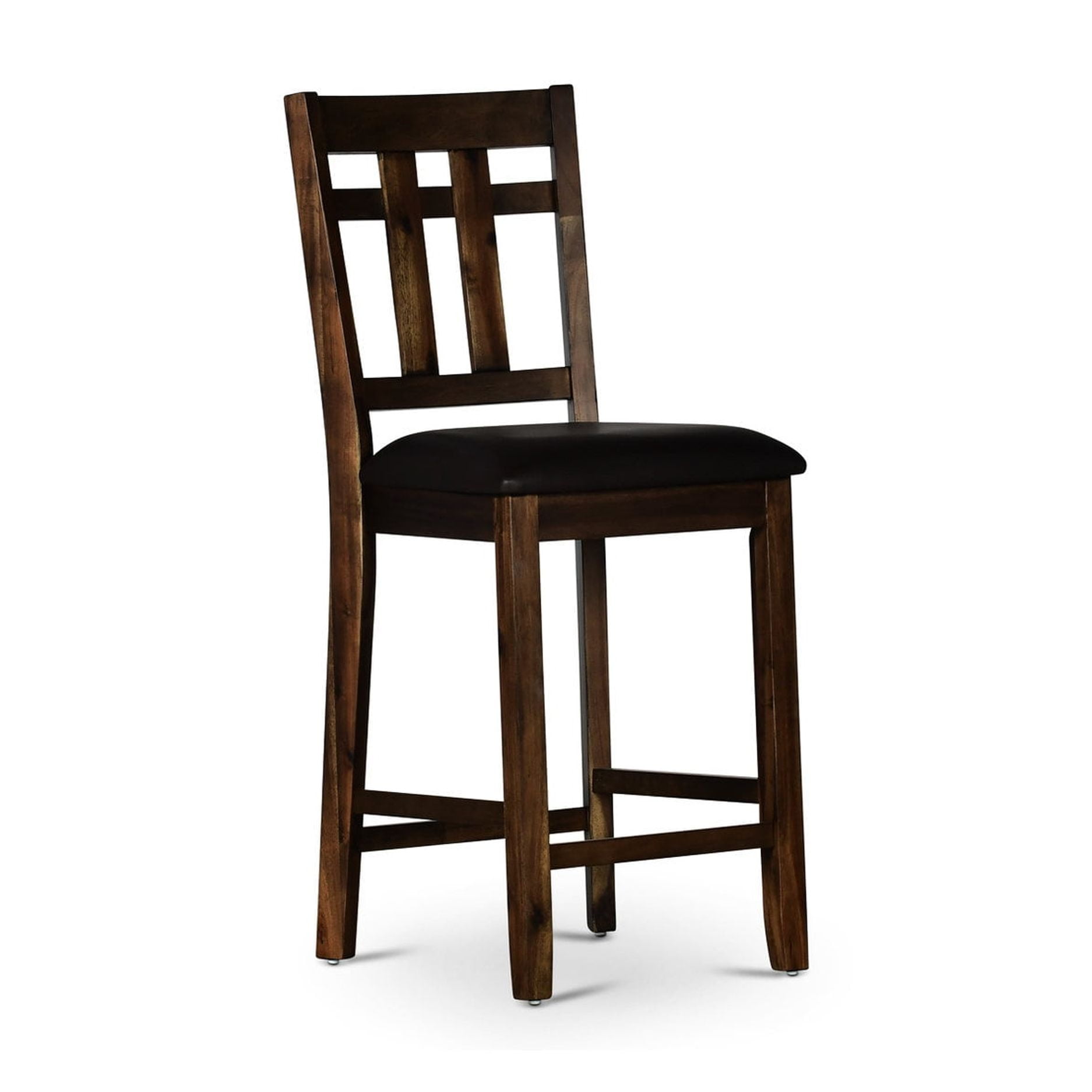 Stretchers for Strength / Bar Counter Use / Dark Brown Wood Chairs ...