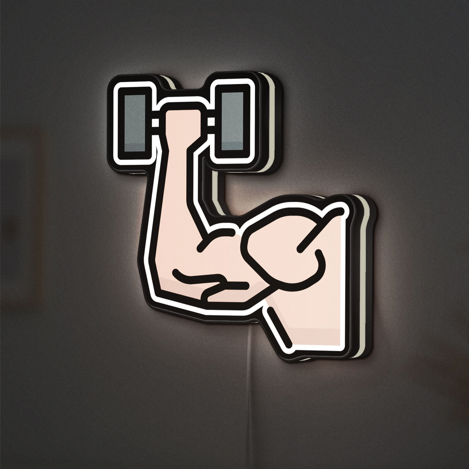 Stretching Exercise 3D Novelty Light Box, Gym Fitness Lamp Decor for ...