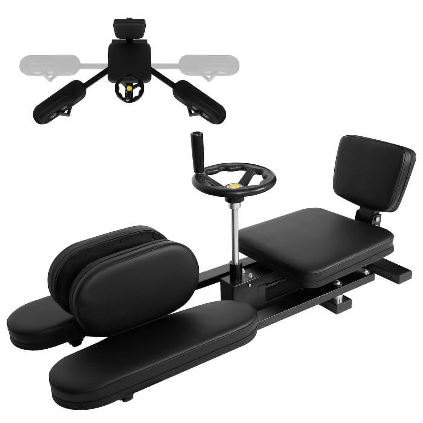 Stretching Machine, 350LBS Weight Capacity, PU Leather Cushioned Seat ...
