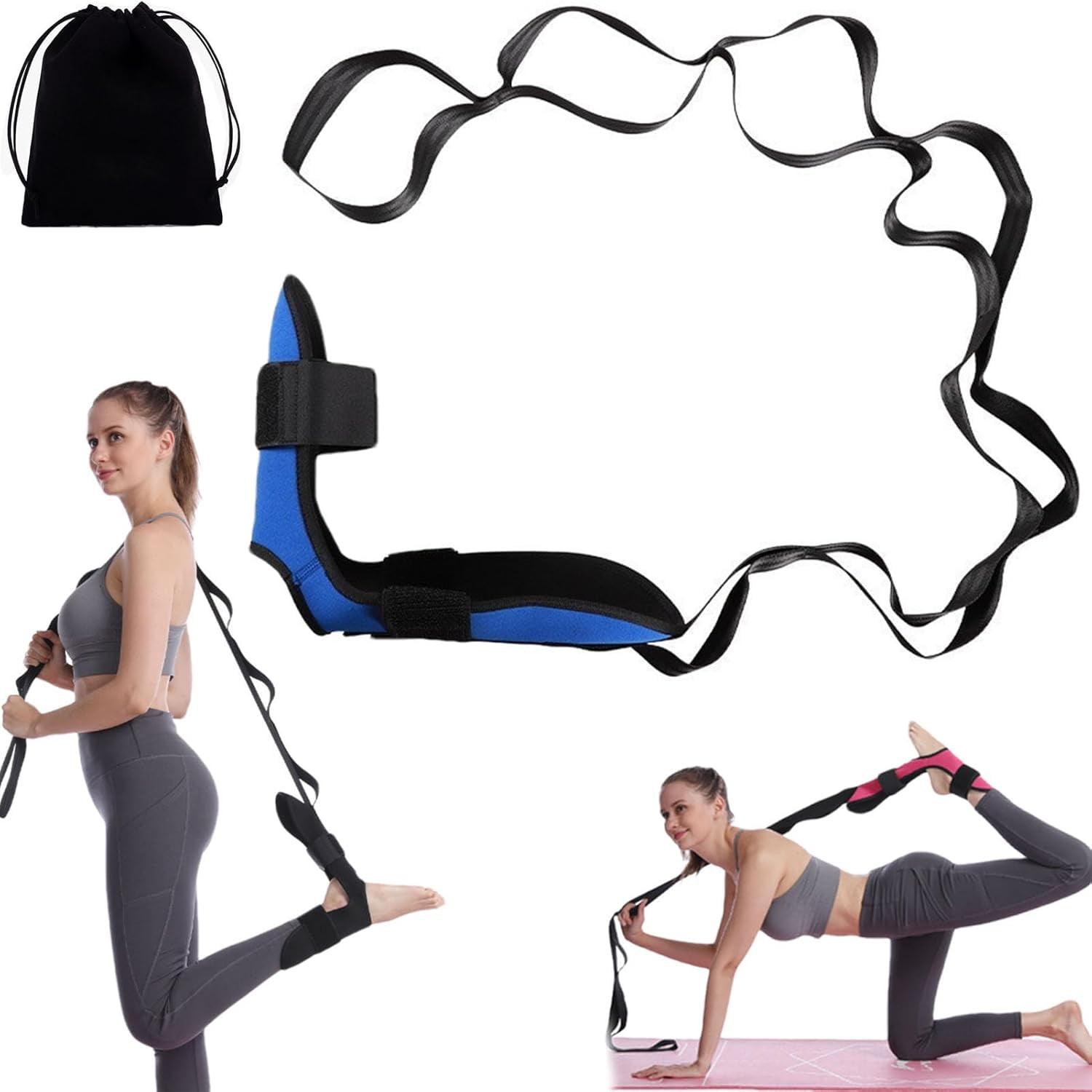 Stretching Strap With Loops And Detachable Foot, flex strap stretching ...