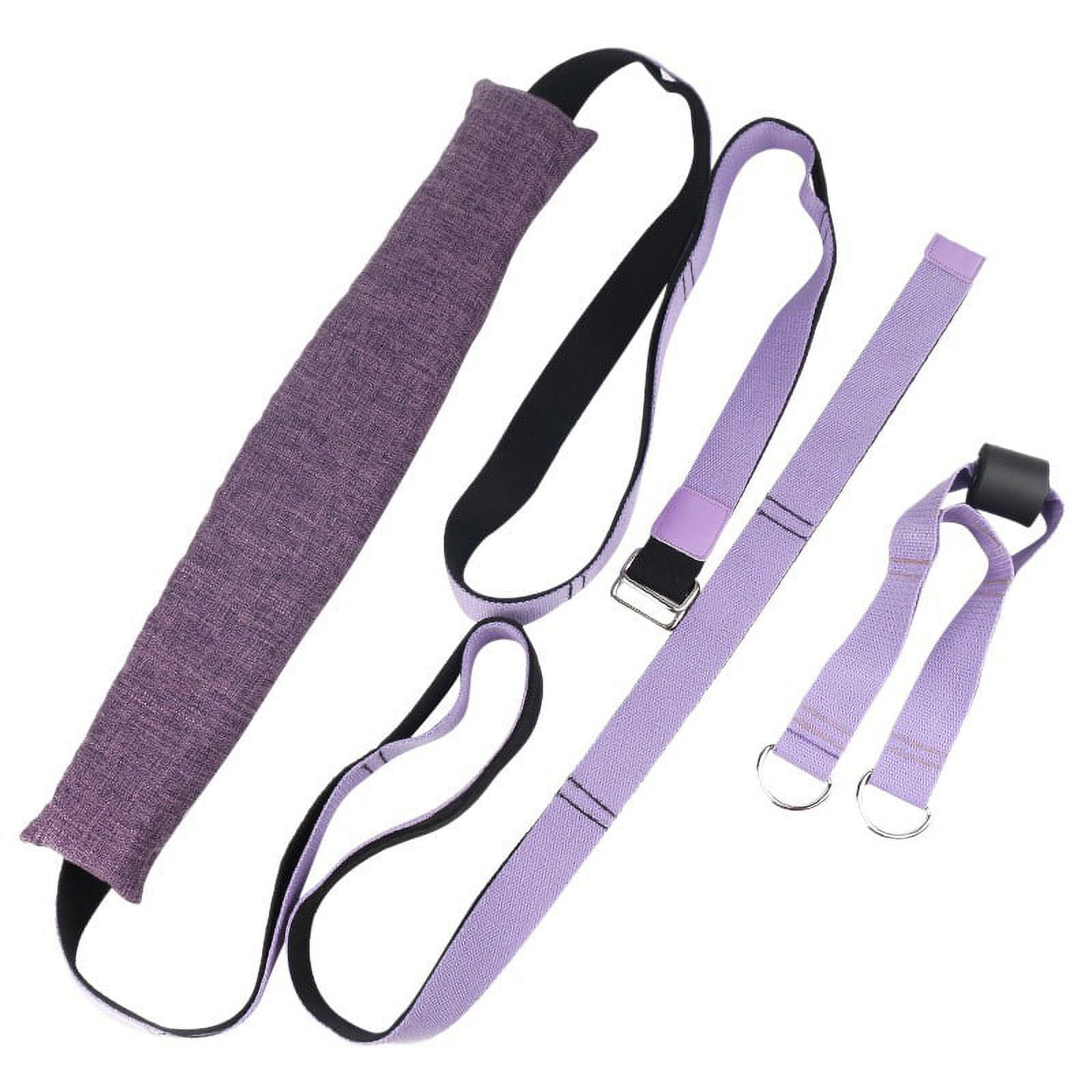 Stretching Strap with Loops - Non Elastic Stretch Band for Physical Therapy, Yoga Strap for ...