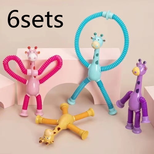 Stretching Tube Giraffe Puzzle Novelty Pressure Reduction Toy Cartoon ...