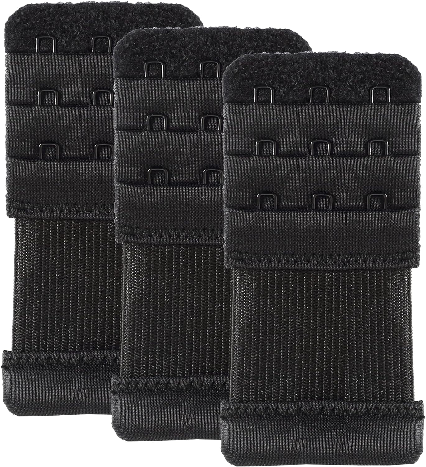 Stretchy Bra Extender 3 Hooks Elastic Band Adjustment 3-Pack - Walmart.com
