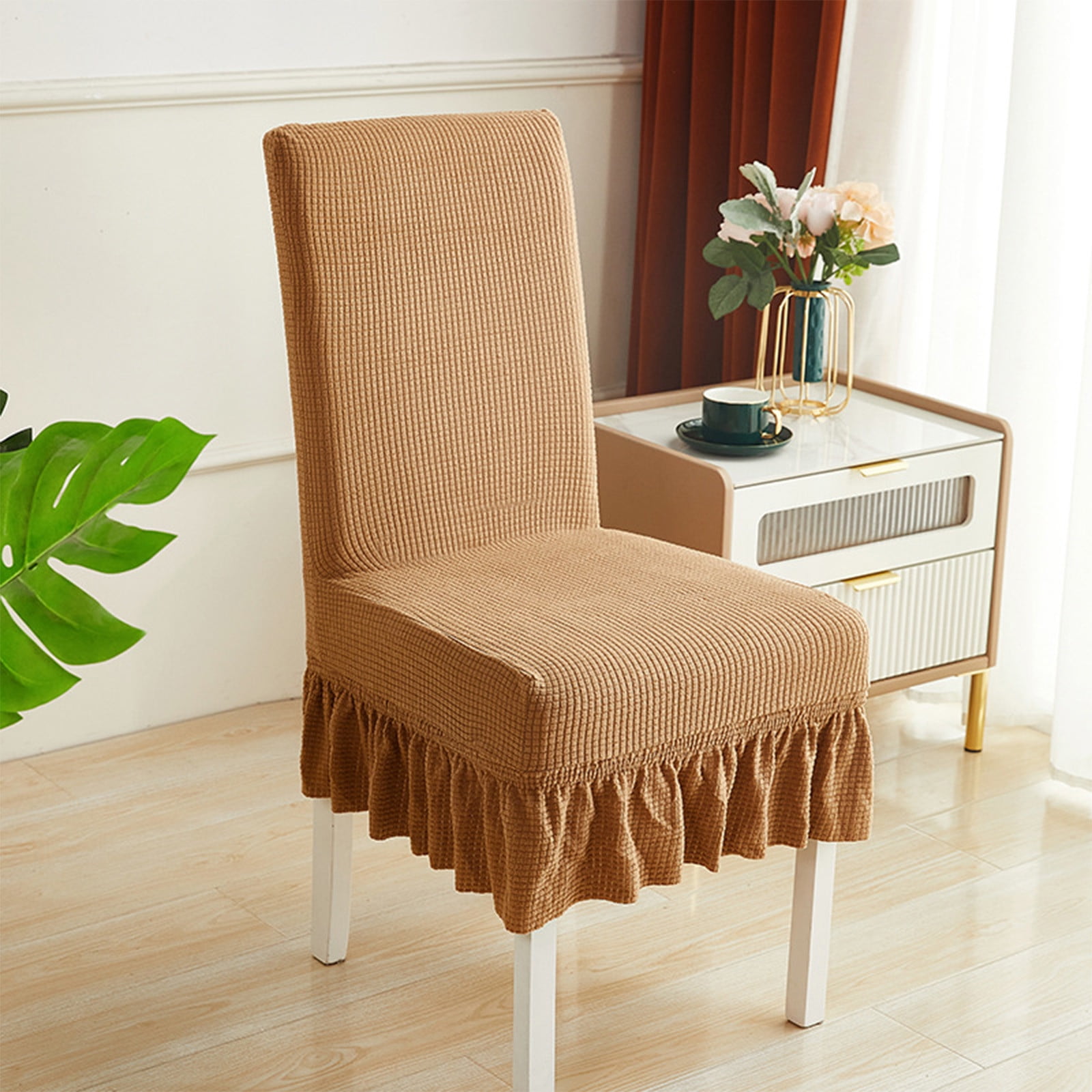 Stretchy Chair Covers Elastic Slipcovers for Dining Office Event Chairs ...