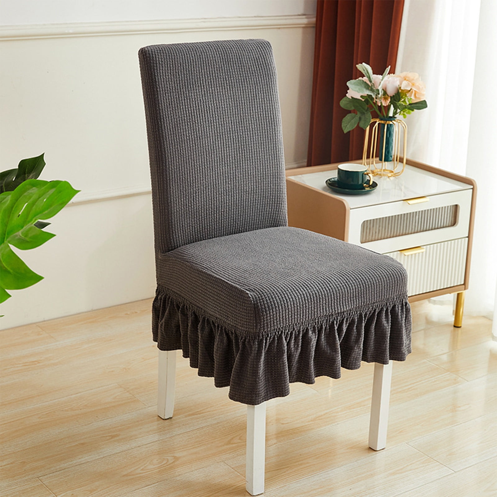 Stretchy Chair Covers Elastic Slipcovers for Dining Office Event Chairs ...