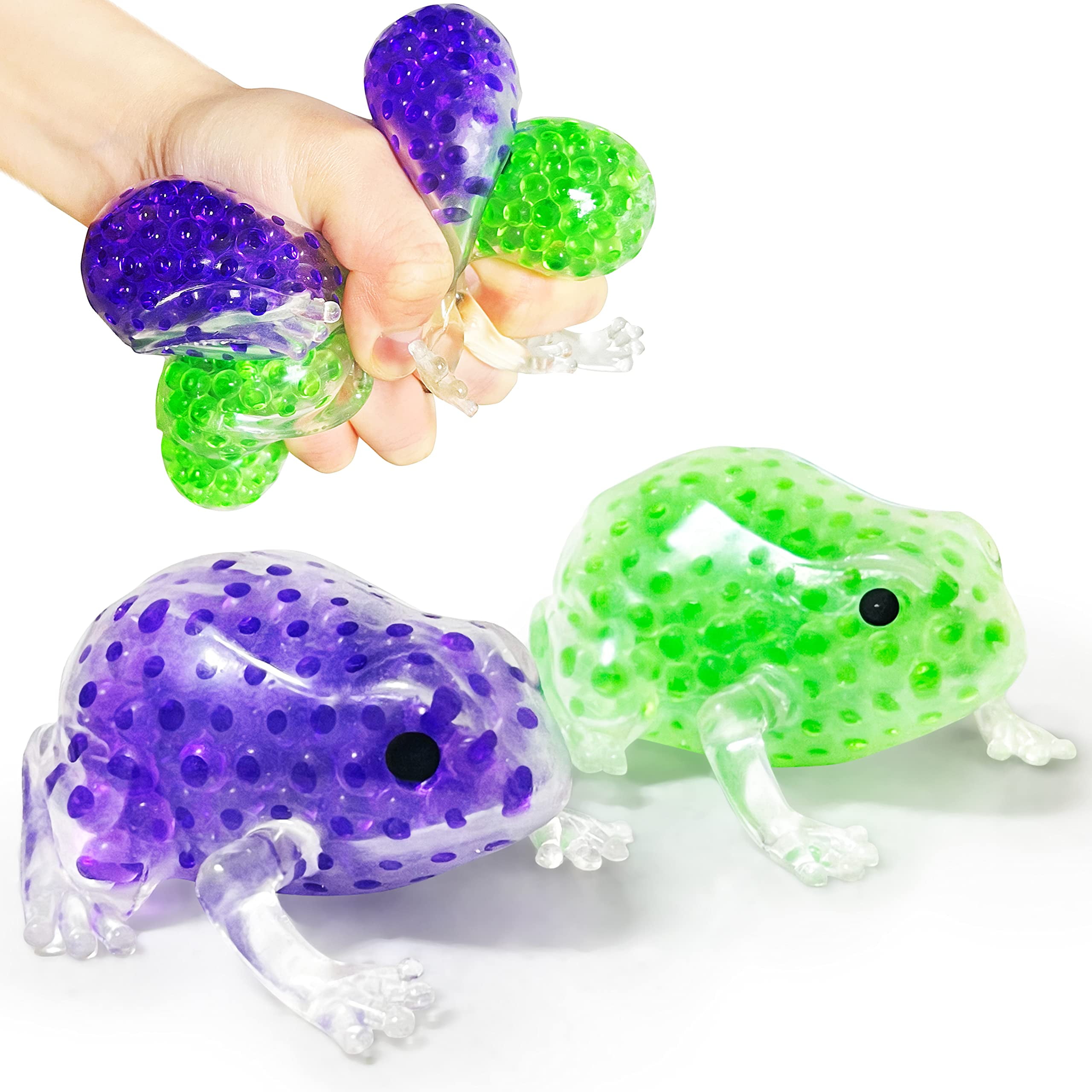 Stretchy Frog Stress Balls (Set of 2) Squishy Toys, Animals Squishy ...