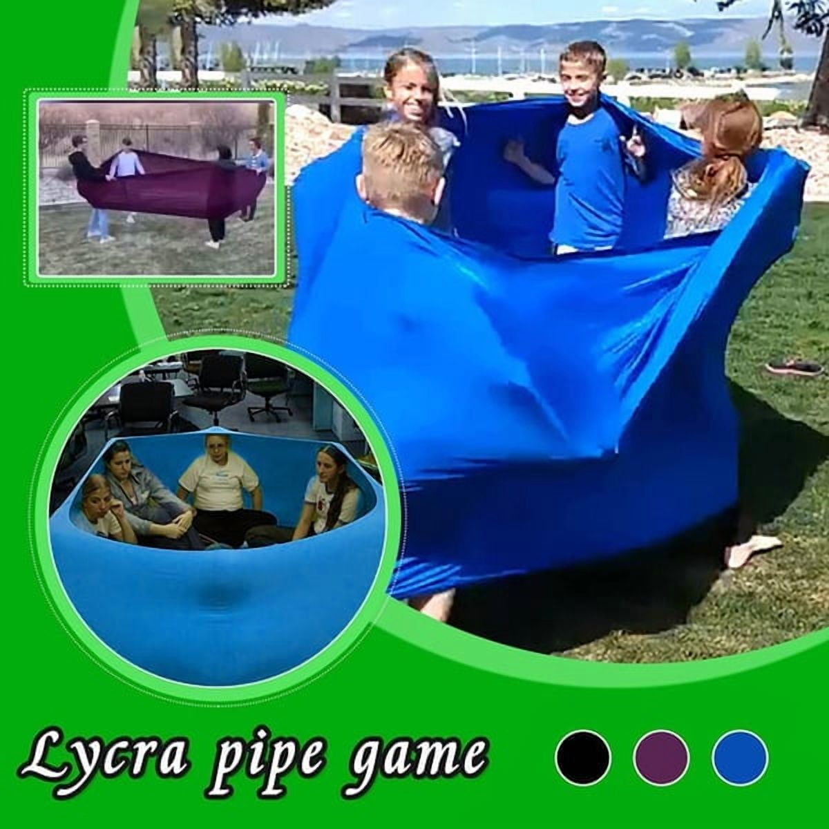 Stretchy Outdoor Game Tube for Kids and Adults, Loop Exercise Tunnel ...