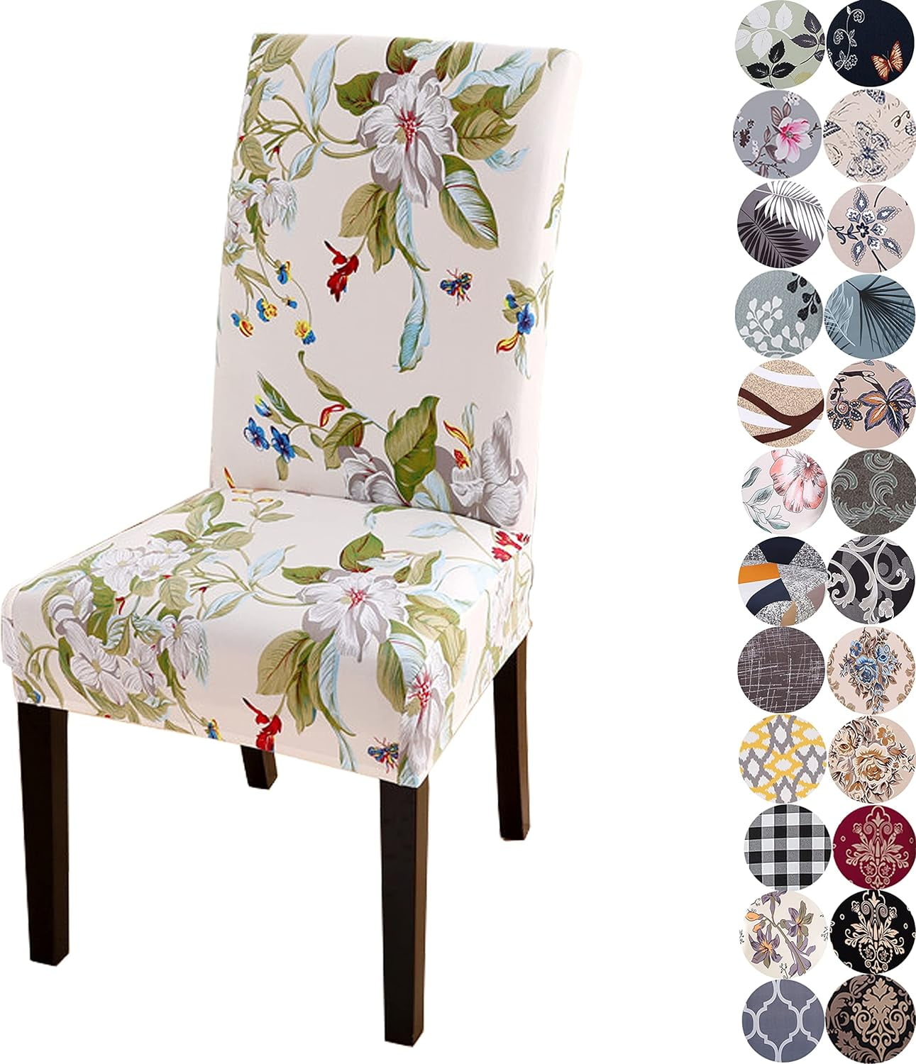 Stretchy Parson Chair Slipcovers for Dining Room Chair seat Covers ...