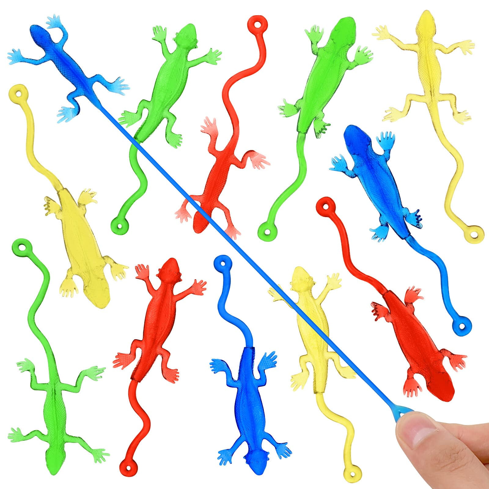 Stretchy Sticky Lizards Toys Elastic Lizard Toys Stretchy Sticky Animal ...