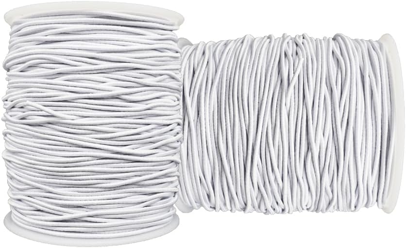 Stretchy String for Bracelets, 2 Rolls 1 mm Sturdy Elastic String ...
