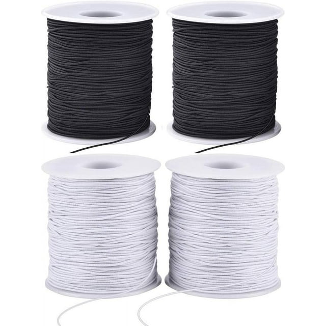 Stretchy String for Bracelets, 4 Rolls 1 mm Sturdy Elastic String ...