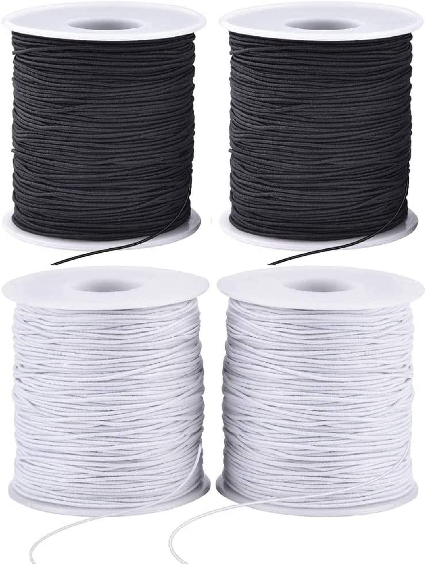 Stretchy String for Bracelets, 4 Rolls 1 mm Sturdy Elastic String ...