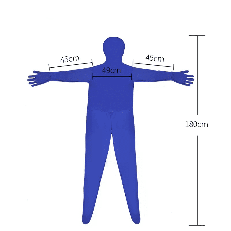 Stretchy Tight Chroma Key Bodysuit for Green Screen Cosplay and TikTok ...