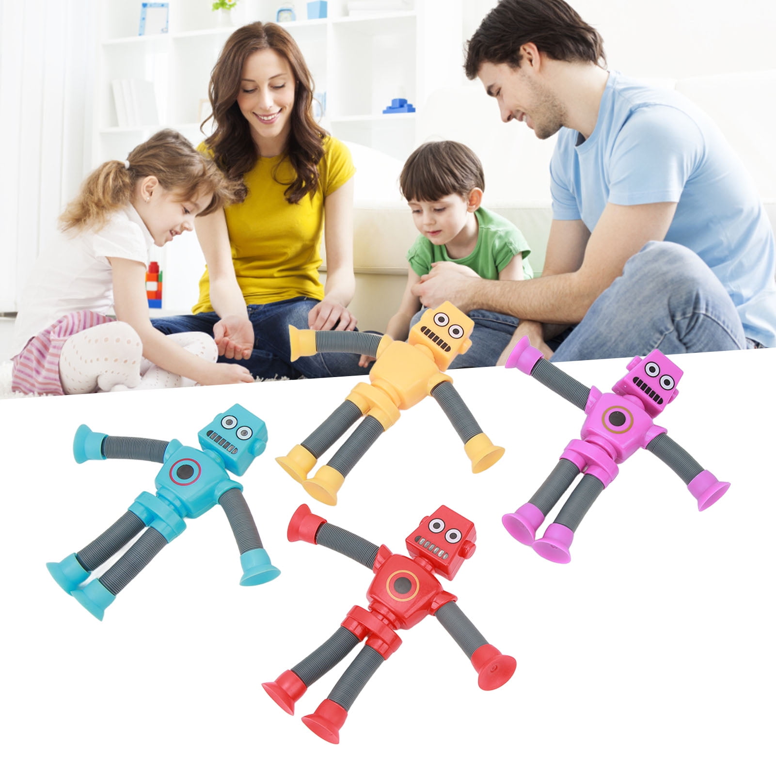 Stretchy Tube Robot Puzzle Toy, Exercise Hand Strength Funny Robots ...