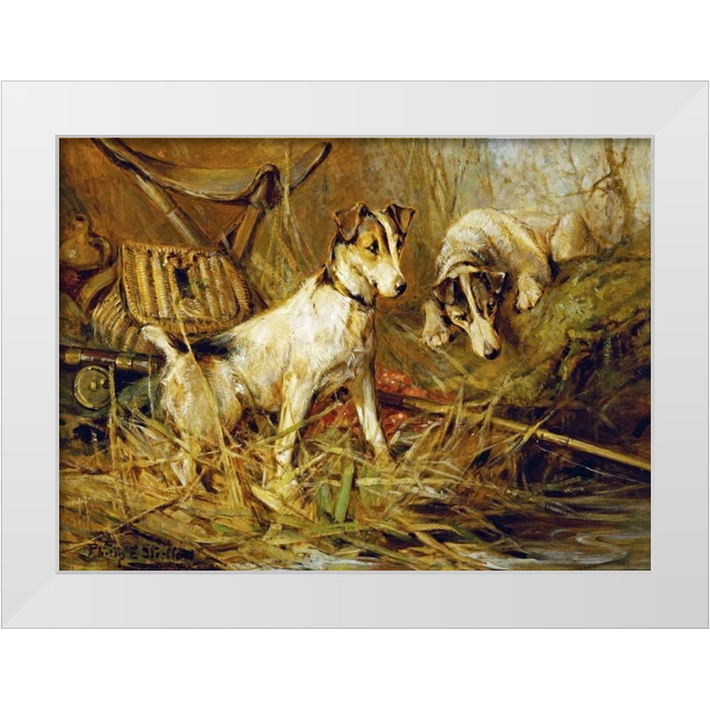 Stretton, Philip Eustace 24x19 White Modern Wood Framed Museum Art ...