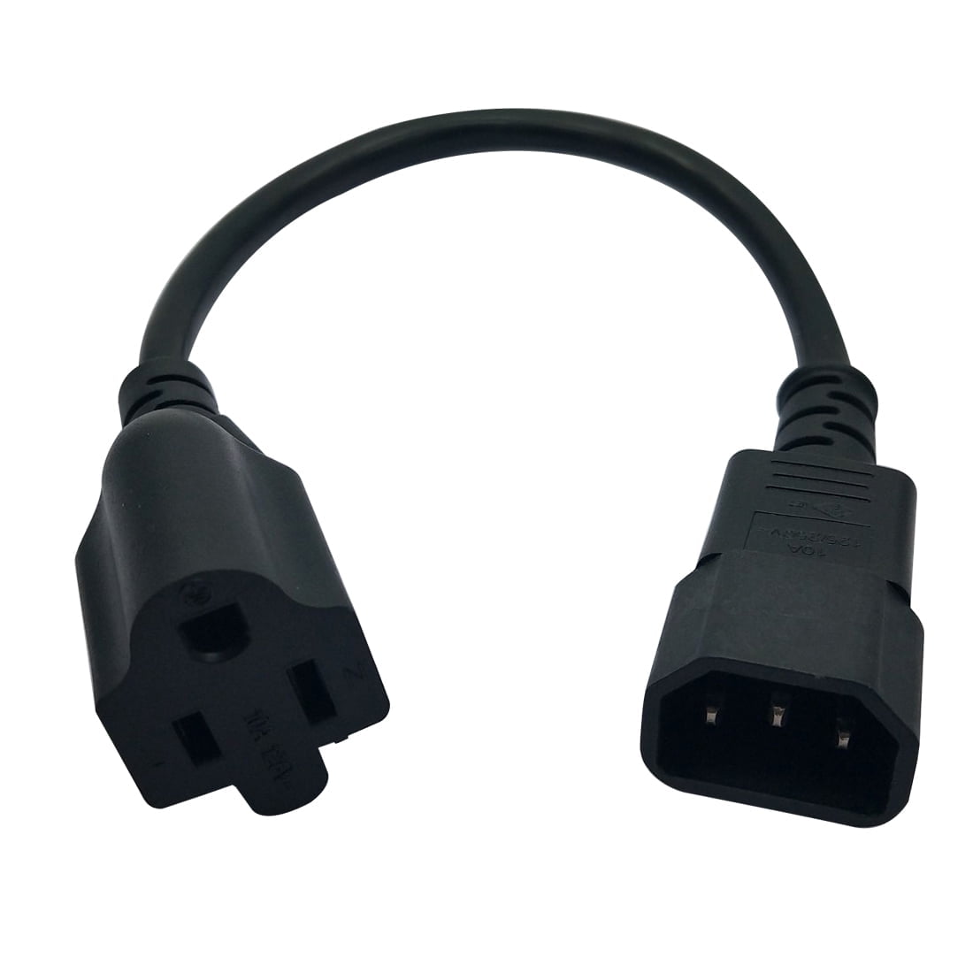 Strhowill 0.3m/0.98FT IEC320 C14 TO 5-15R Power Cable,IEC320 C14 Male ...